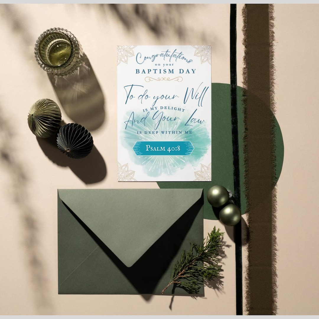JW Baptism Congratulations Card | Printable Greeting Card | English ...