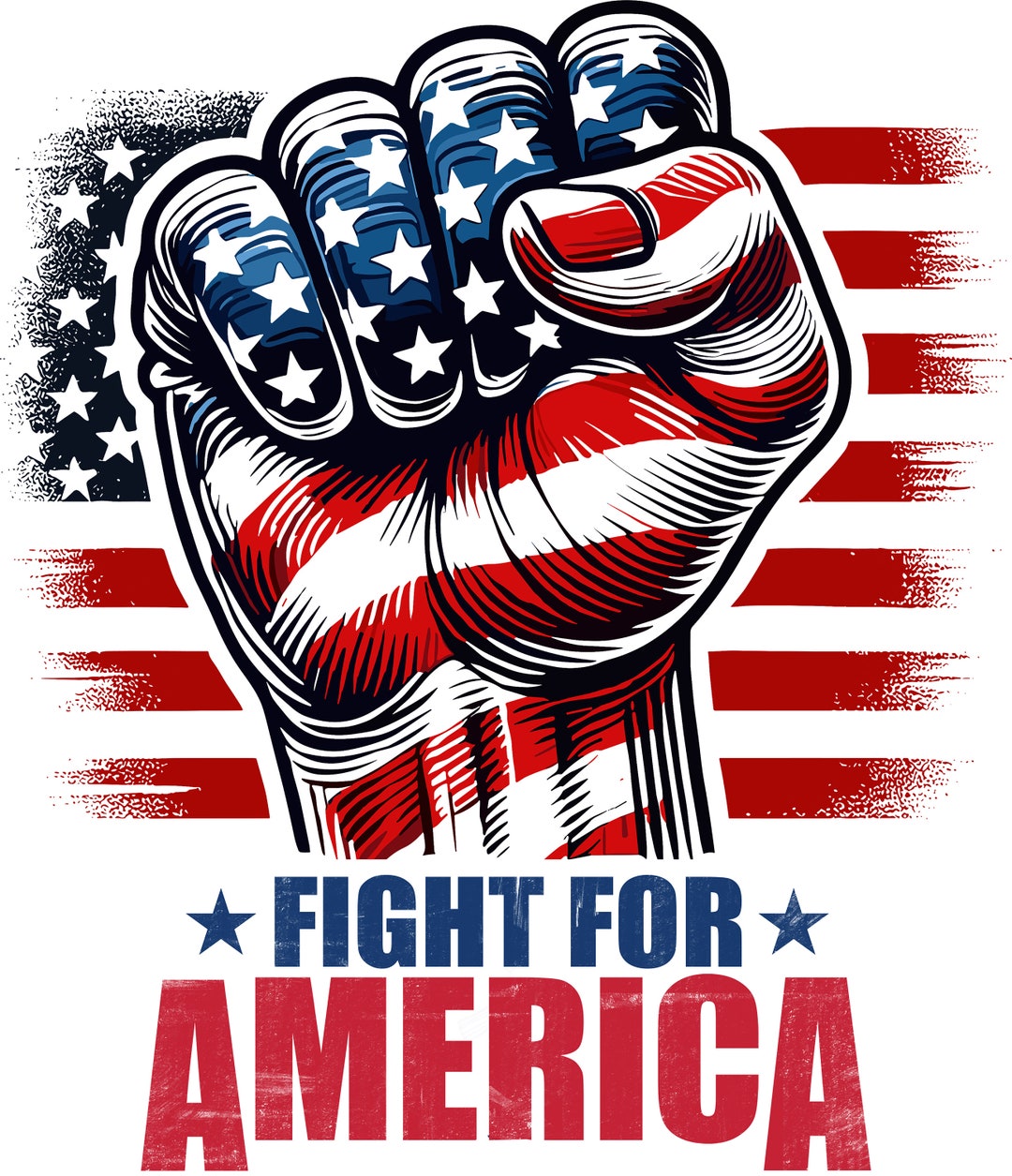 Fight for America Trump Fist PNG - Etsy