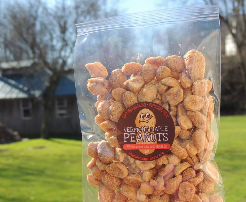 3 Individual Snack Packs 3oz Each Pure Vermont Maple Peanuts - Etsy