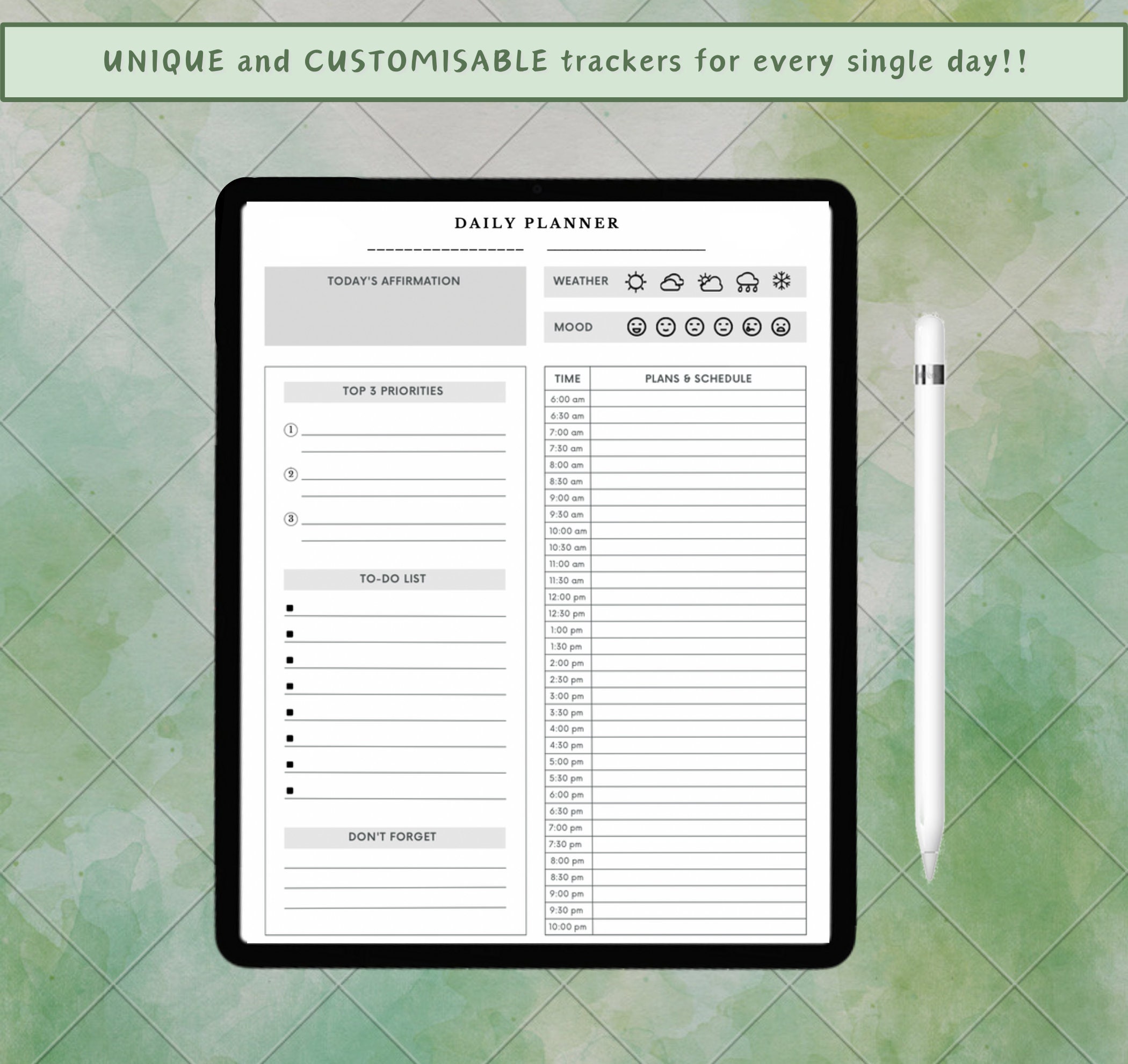 DIGITAL and PRINTABLE Bullet Journaling Template Bundle - Daily Planner ...