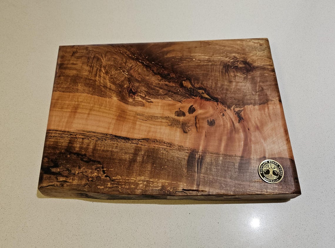 Live Edge Cutting Board Tasnanian Spalted Myrtle - Etsy
