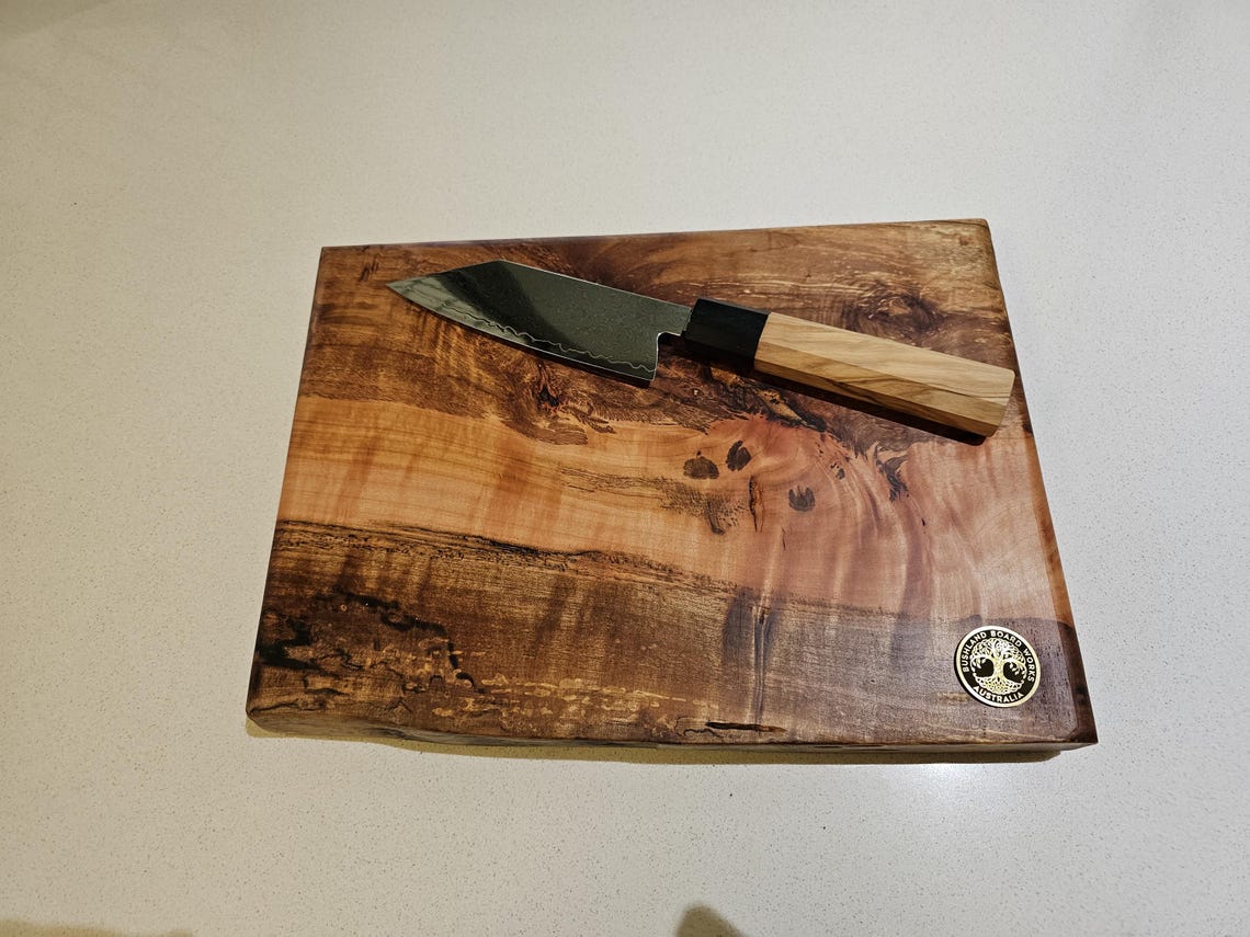 Live Edge Cutting Board Tasnanian Spalted Myrtle - Etsy