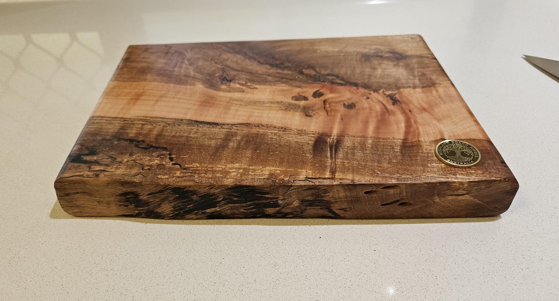 Live Edge Cutting Board Tasnanian Spalted Myrtle - Etsy