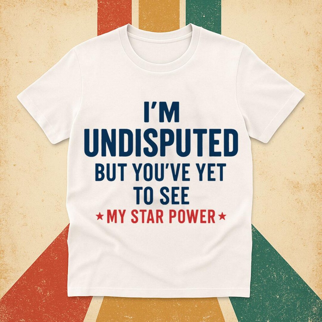 Motivational Typography PNG: "i'm Undisputed" Bold Design (digital ...
