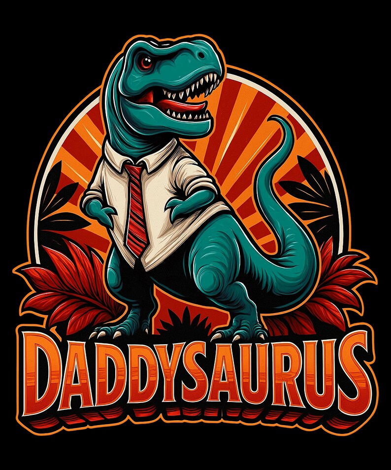 Daddysaurus PNG – Funny T-rex Dad Sublimation Design for Father’s Day ...