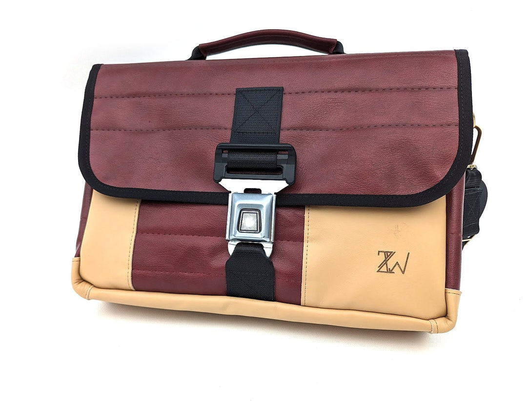 1978 Ford Granada Laptop Bag Made From Car Leather Interior / Messenger ...