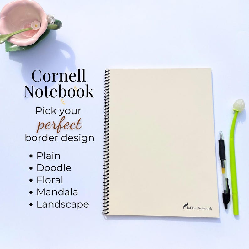 Cornell Notes Notebook: College-ruled Spiral, No-bleed Paper - Etsy