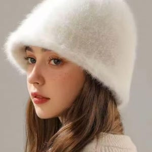 100% Real Rabbit Fur Winter Cap Hat Colorful Headband Scarf Accessory ...