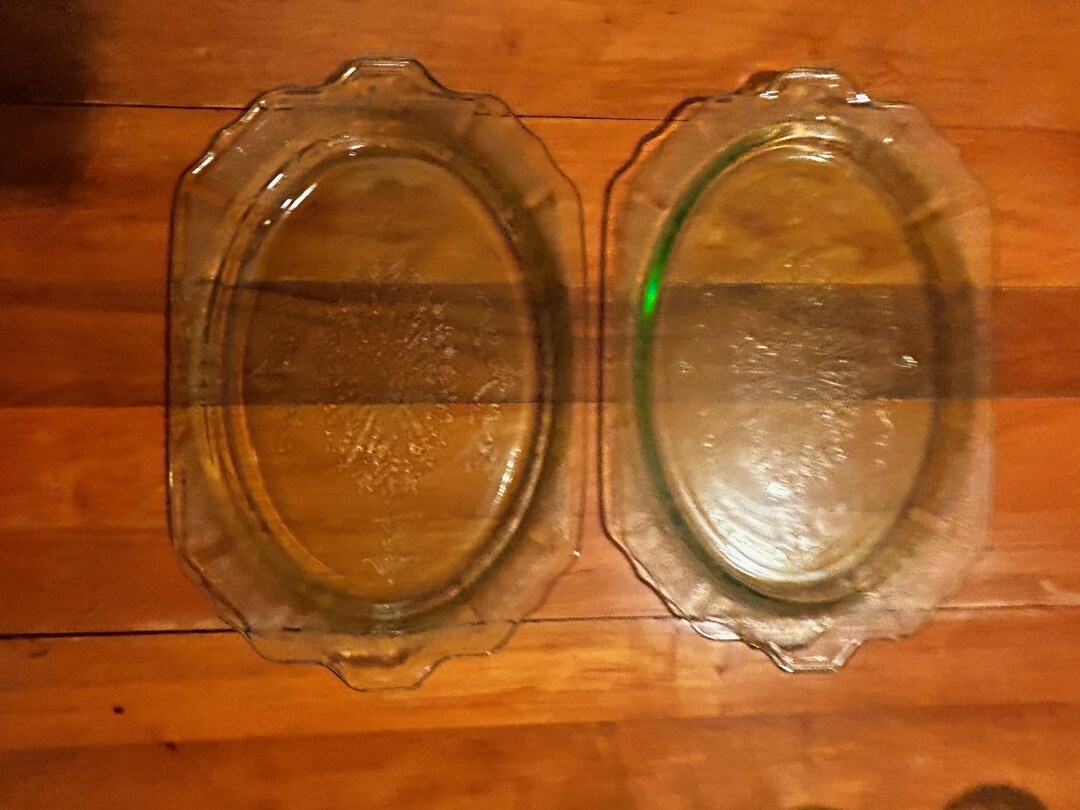 Depression Glass Green Princess 12" Platter - Etsy