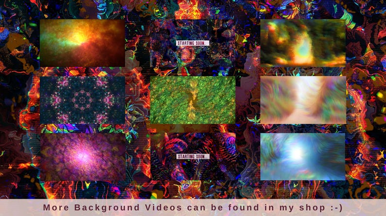 Mesmerizing Loading Screen, Animated Colour Stream Start Backdrop ...