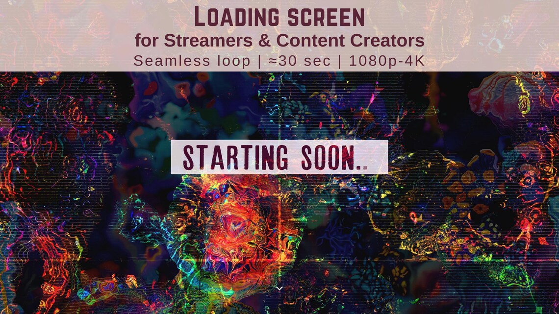 Animated Loading Screen, Stream Start Backdrop Mystery Disco Design ...