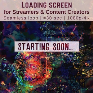 Animated Loading Screen, Stream Start Backdrop Mystery Disco Design ...