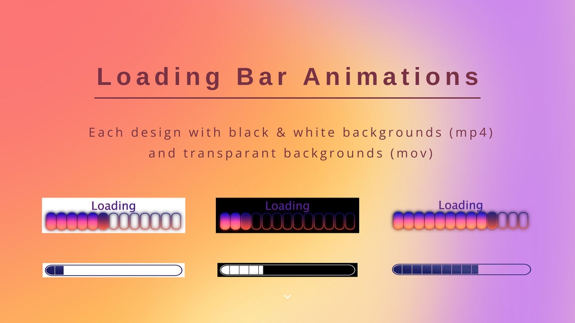 Loading Bar Animation Video Pack - Motion Graphic for Waiting Screen ...