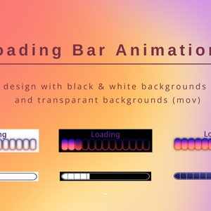 Loading Bar Animation Video Pack - Motion Graphic for Waiting Screen ...