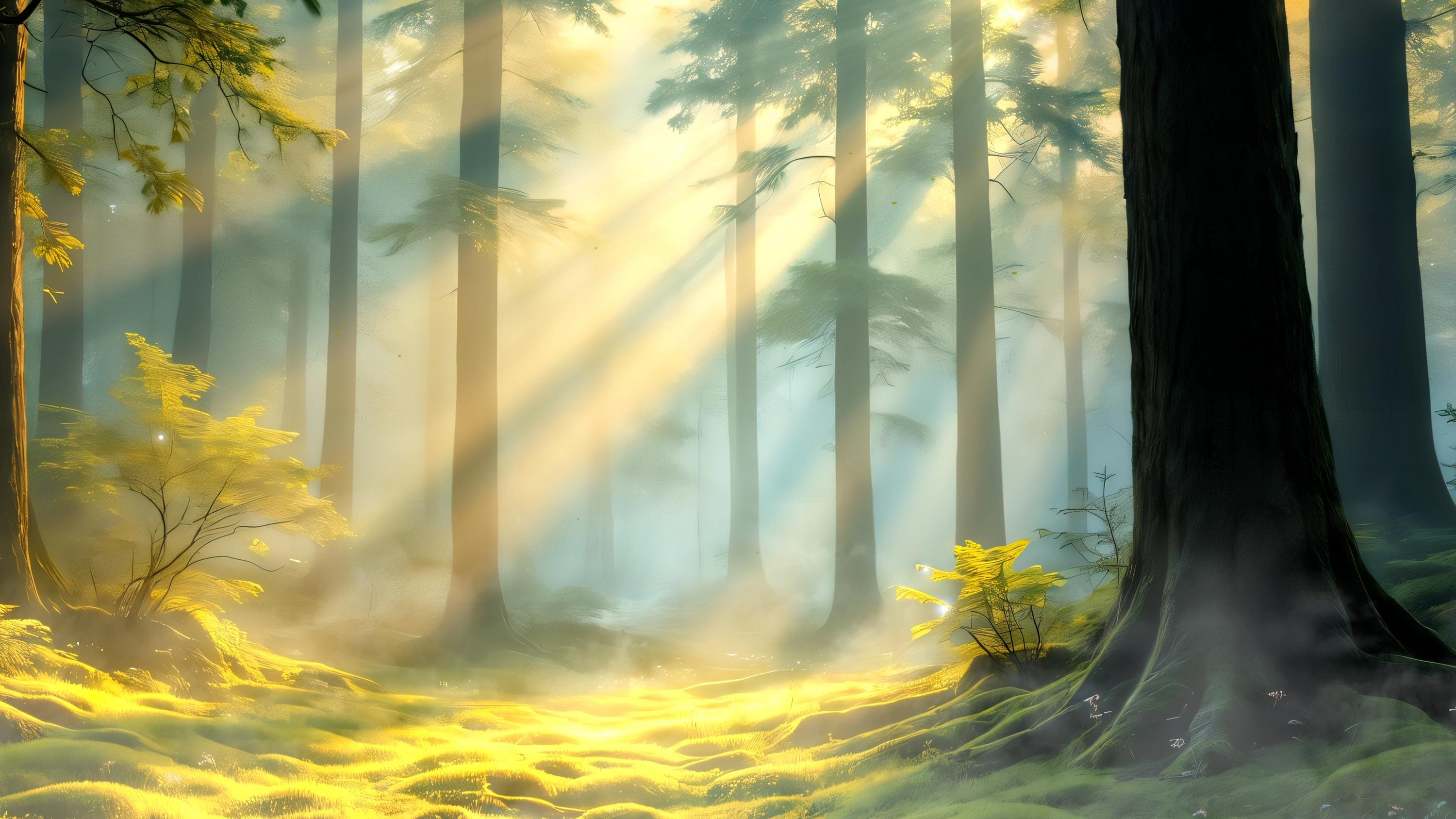 Loopable Animated Background Forest Scene 1080p, Relaxing Nature Video ...