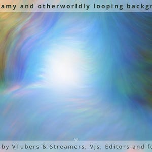 Soft Dreamy Background Video, Otherworldly Celestial Blue Animation ...