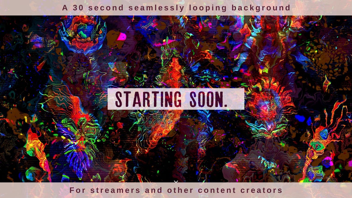 Mesmerizing Loading Screen, Cyberpunk Animated Stream Start Backdrop ...