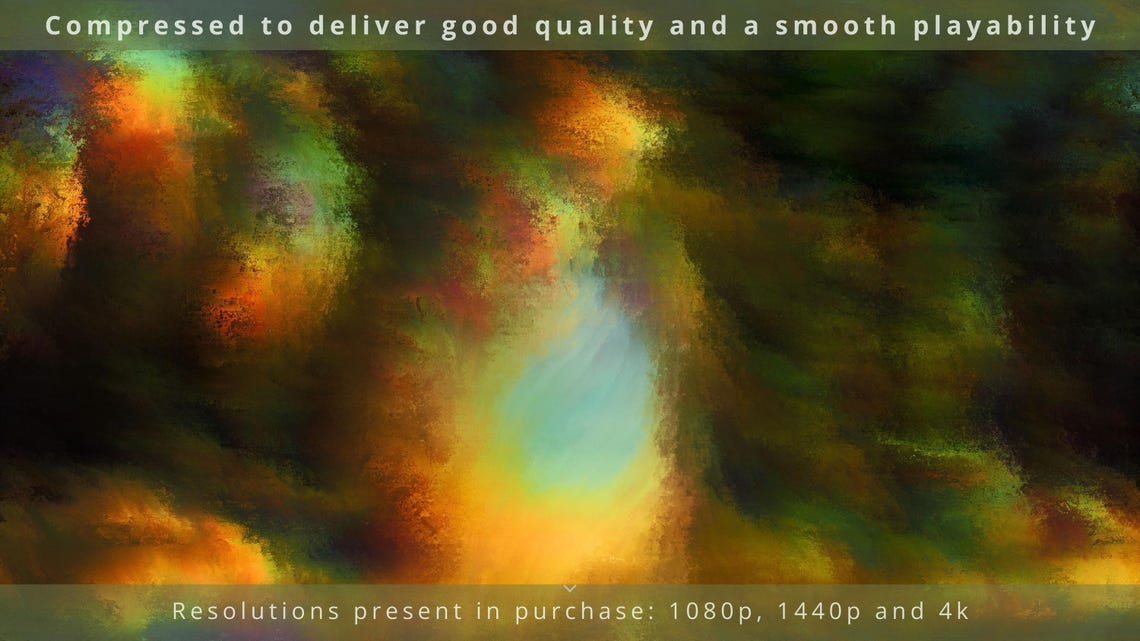 Animated Background Video Loop, Abstract BG Video, Ethereal Streamer ...