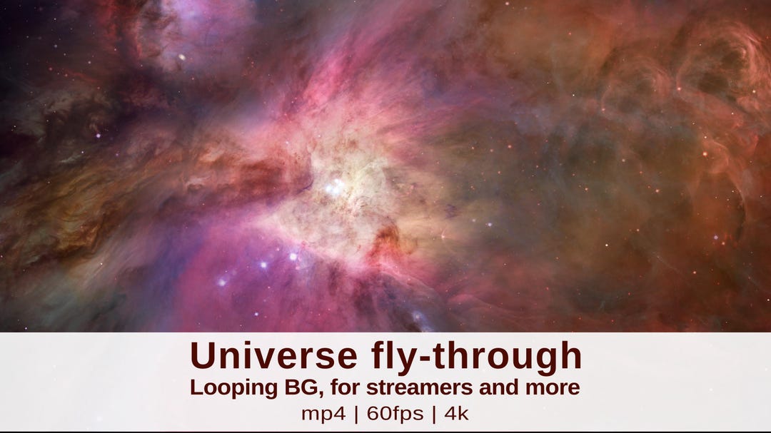 Universe Flythrough Video Animation 4k | Galaxy Nebula Space Animated ...