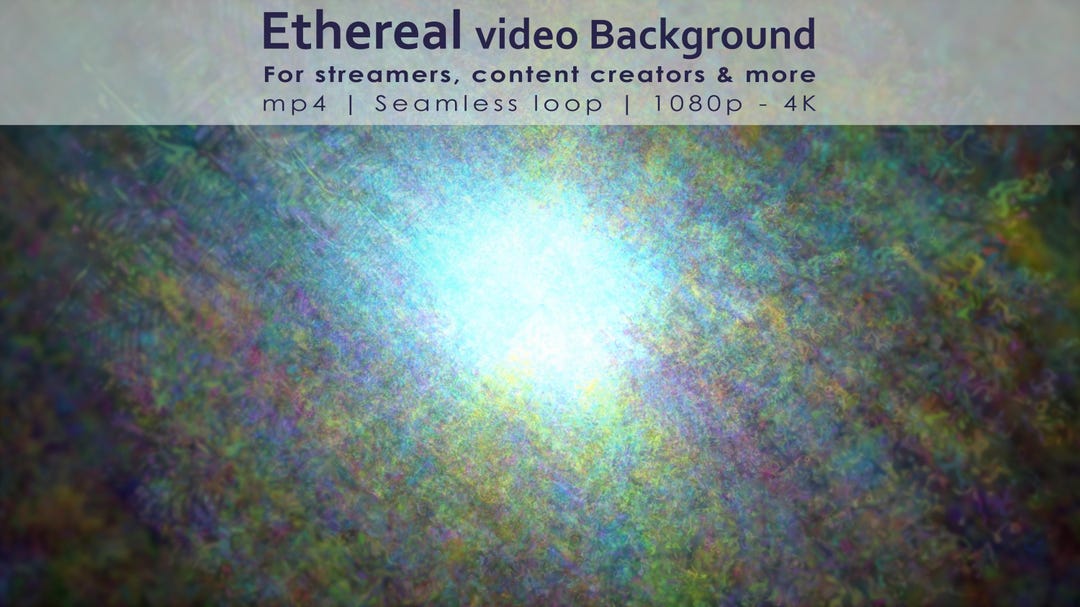Dreamy Animated Background Video Loop, Atmospheric Whimsical Looping BG ...