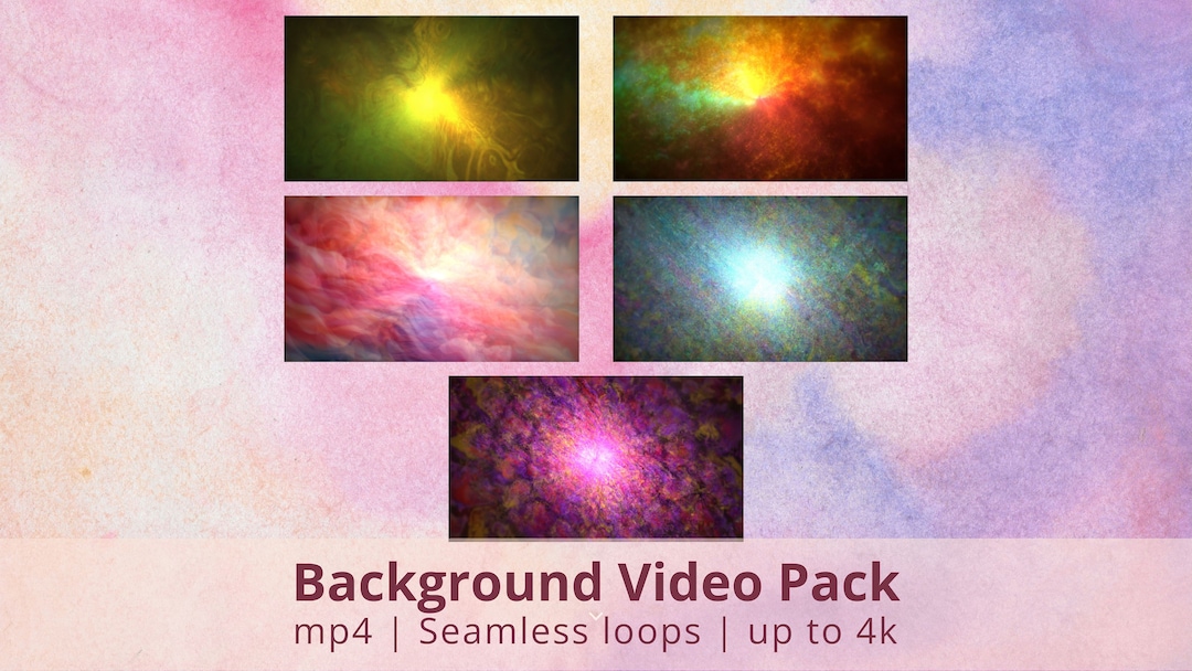 Relaxing Background Video Pack, Calm Meditative Ambient Moving ...