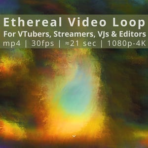 Animated Background Video Loop, Abstract BG Video, Ethereal Streamer ...