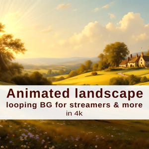 Looping Animated Landscape Background 4k, Nature AI Landscape Video ...