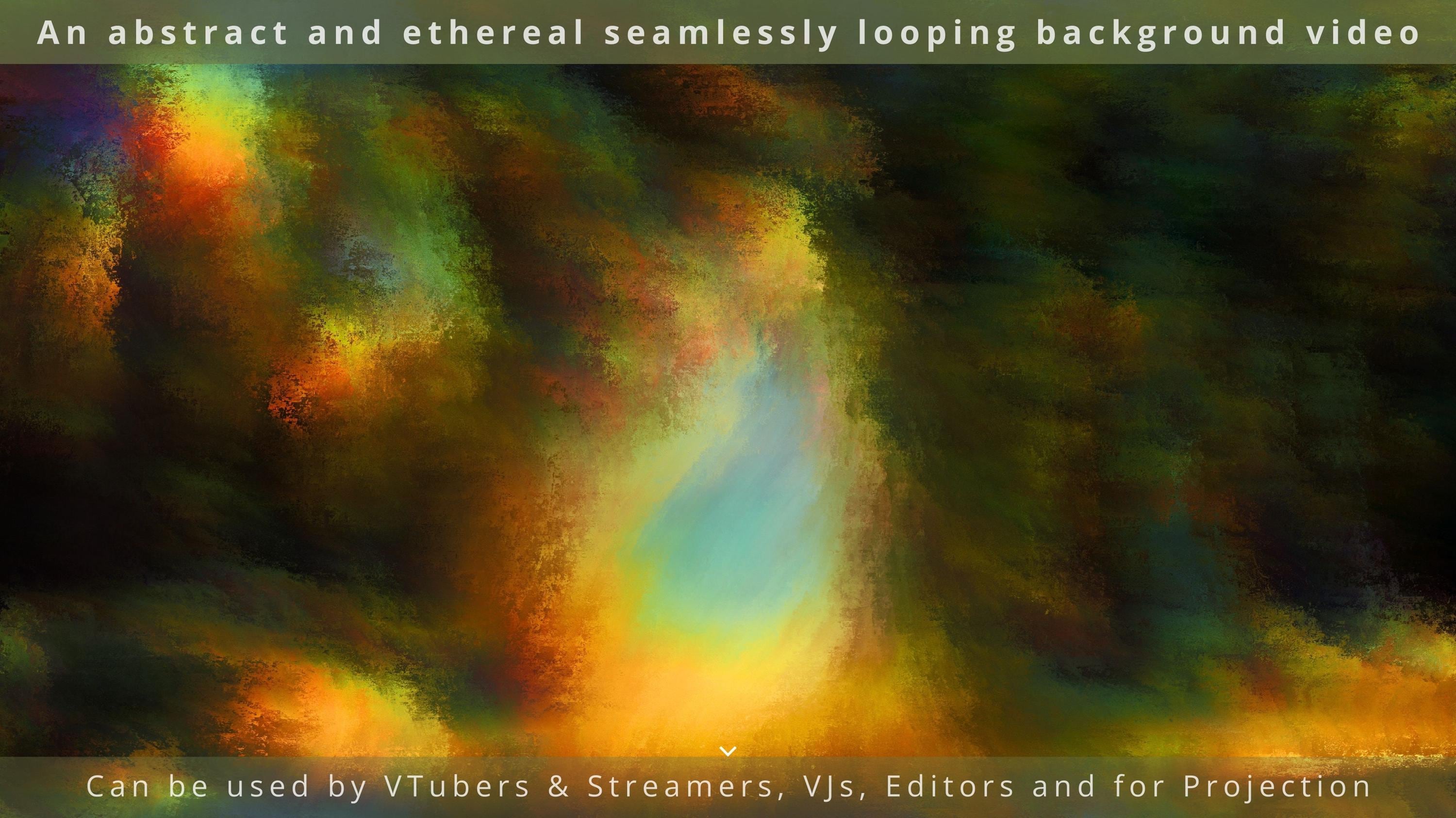 Animated Background Video Loop, Abstract BG Video, Ethereal Streamer ...