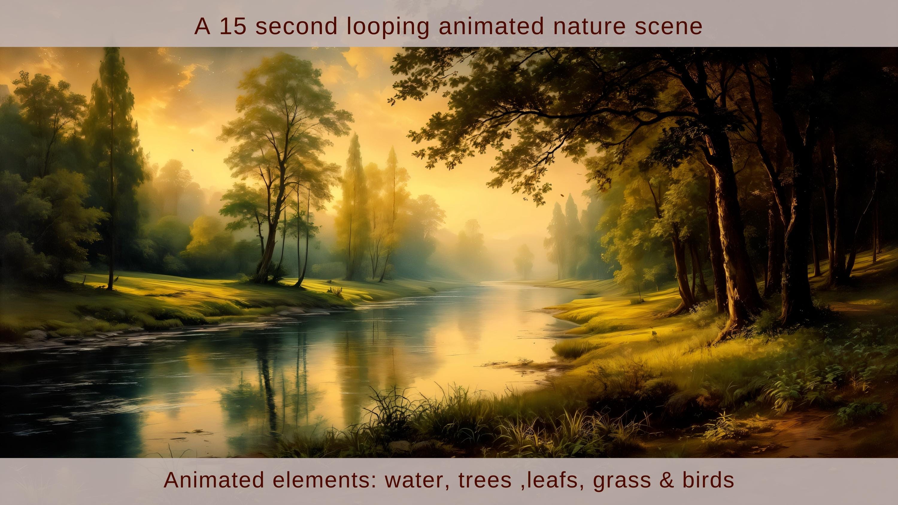 Loopable Animated Landscape Background 4k, Nature Animations Background ...