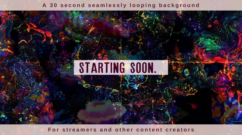 Animated Loading Screen, Stream Start Backdrop Mystery Disco Design ...