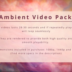 Ambient Video Loops Pack, Vtuber Animated Background Bundle, Twitch ...