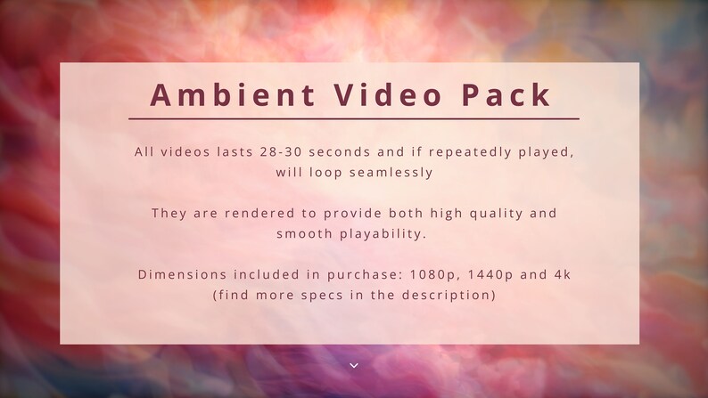 Ambient Video Loops Pack, Vtuber Animated Background Bundle, Twitch ...