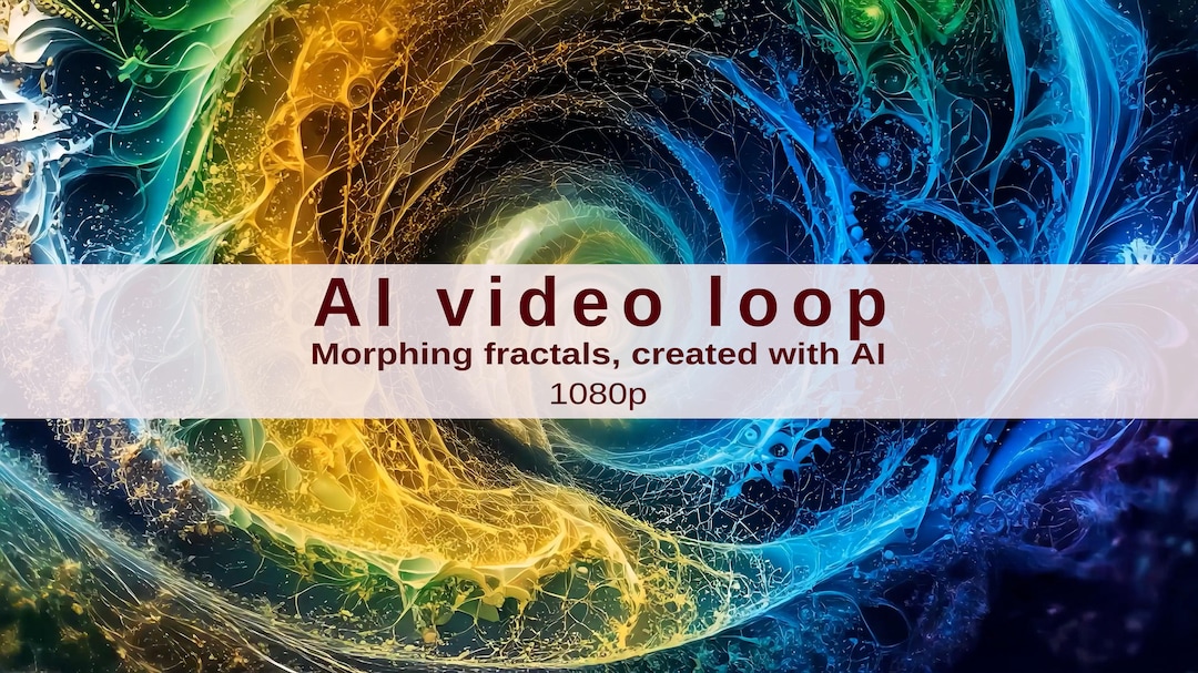 Video AI Generated Loop 1080p, Animated Looping AI Video Background ...