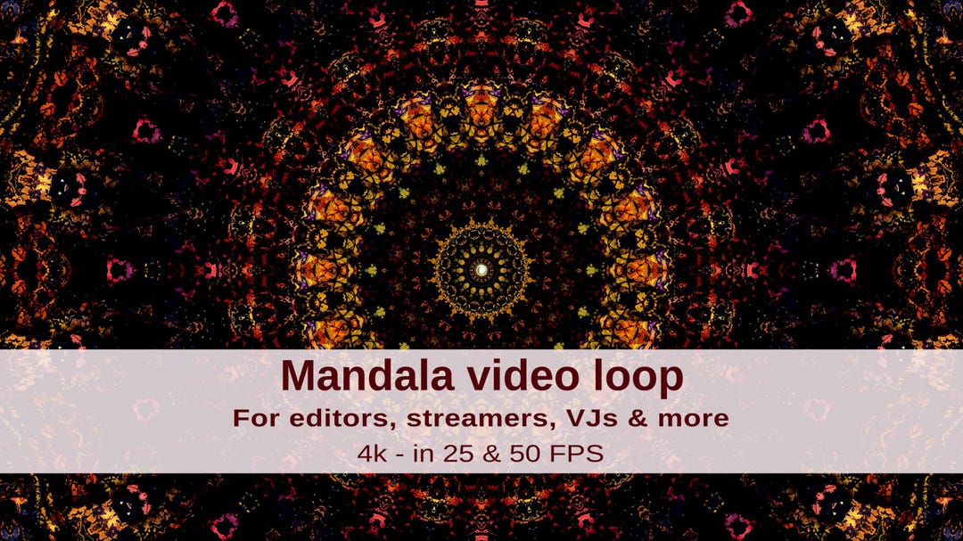 Abstract Animated Background Video Mandala, Beautiful Loopable Video ...