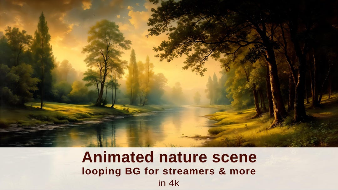 Loopable Animated Landscape Background 4k, Nature Animations Background ...