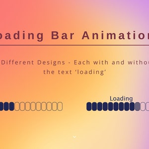 Loading Bar Animation Video Pack - Motion Graphic for Waiting Screen ...