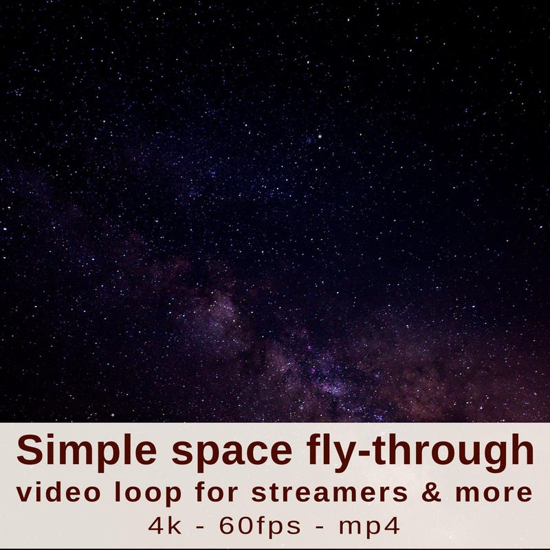 Night Sky Video Loop - Etsy