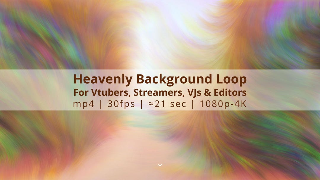 Heavenly Vtuber Background Video Loop, Relaxing Animated BG for VJ ...