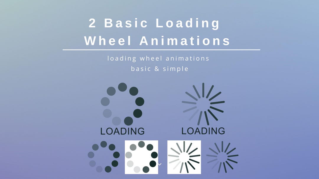 Loading Wheel Animation Video - Basic. Motion Graphic for Loading ...