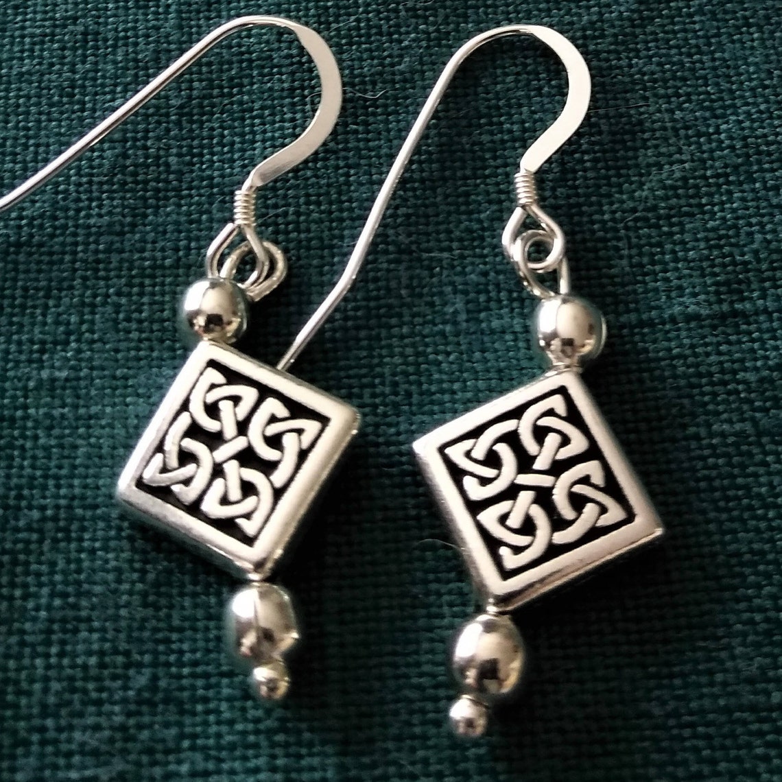 Sterling Silver Celtic Earrings, Women's Silver Celtic Jewelry, Celtic ...