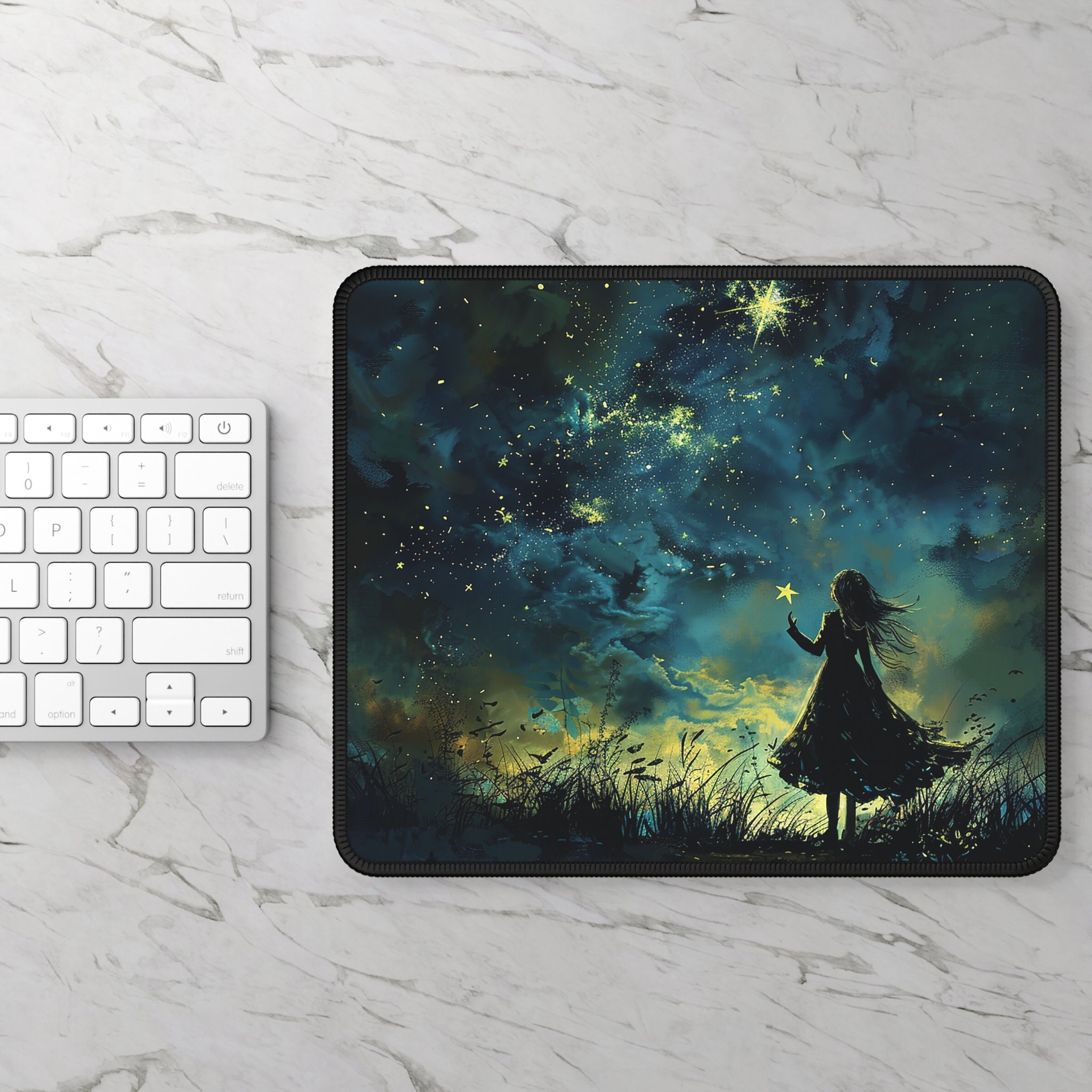 Wishing Star Girl Gaming Mouse Pad - Etsy