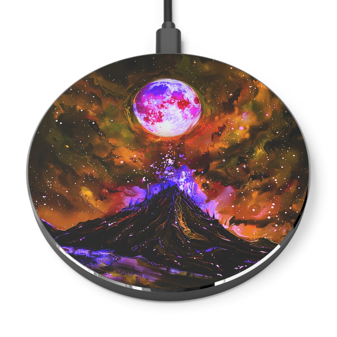 The Mystical Volcano Wireless Charger - Etsy