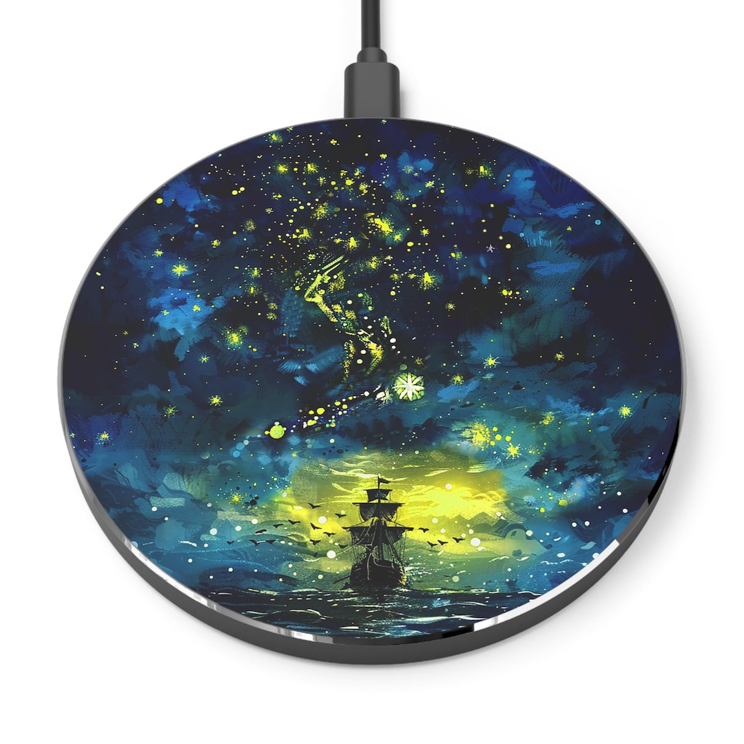 Starry Sky Lost Pirate Ship Wireless Charger - Etsy