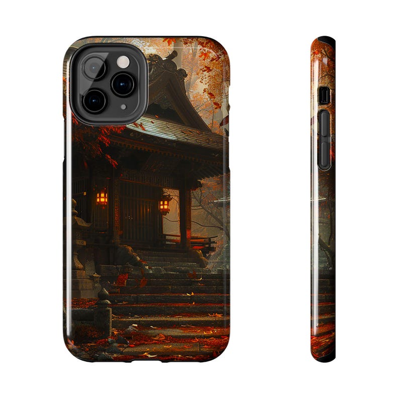Japanese Autumn Shinto Shrine Tough Phone Case - Etsy