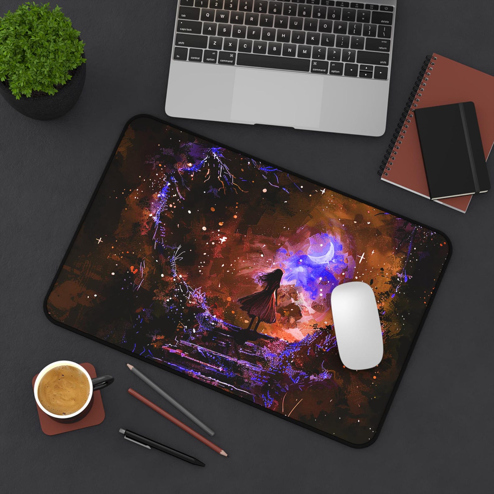 Fantasy Girl Portal Desk Mat - Etsy