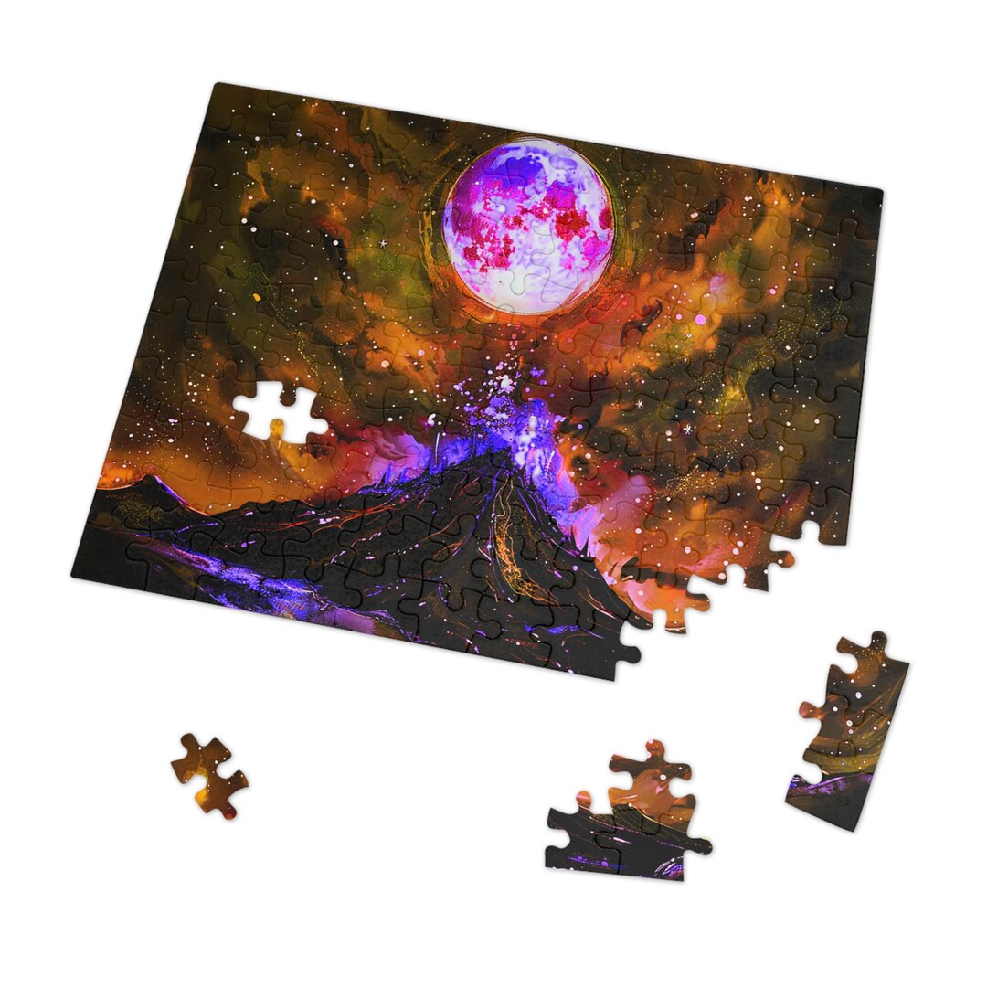 The Mystical Volcano Jigsaw Puzzle (30, 110, 252, 500,1000-piece) - Etsy