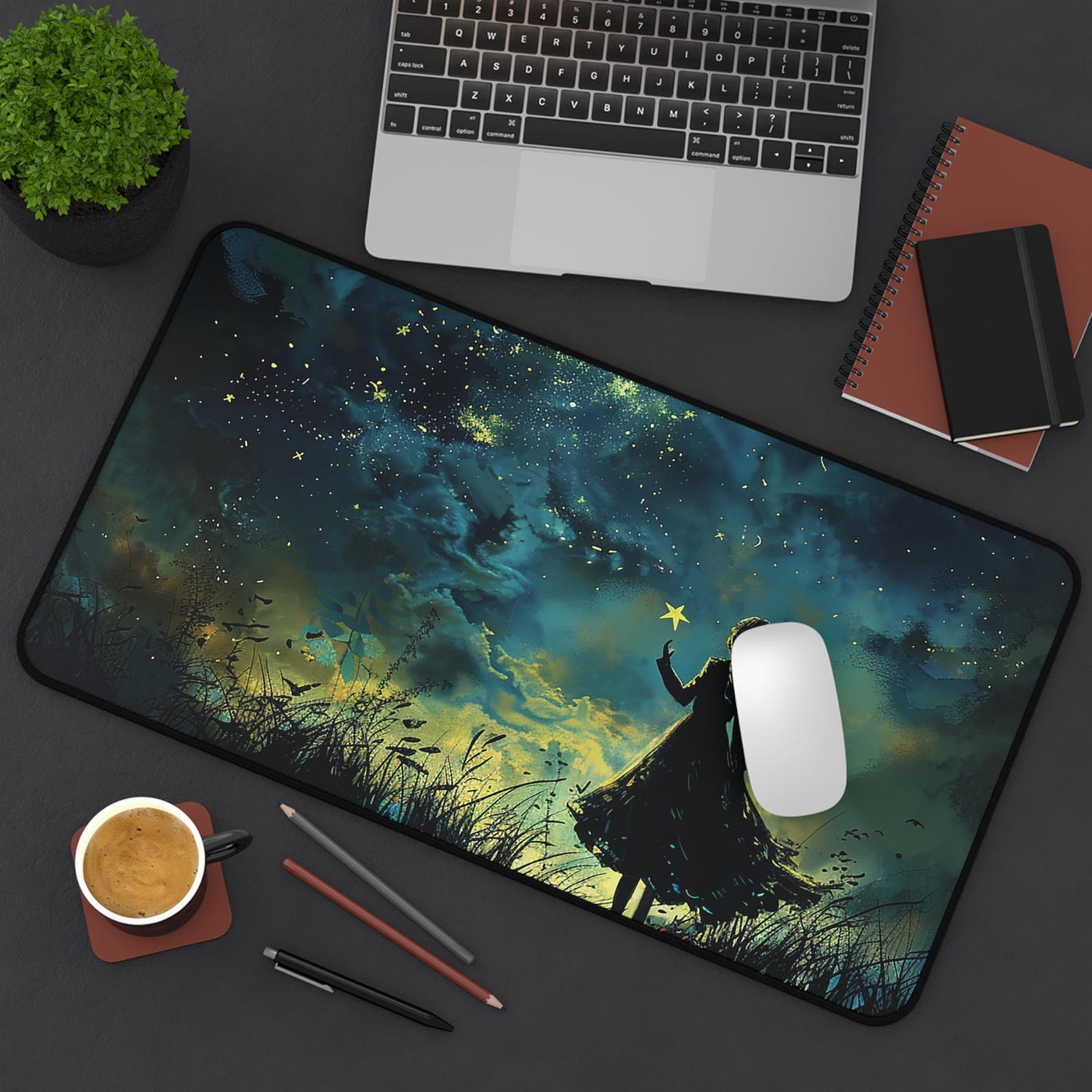 Wishing Star Girl Desk Mat - Etsy