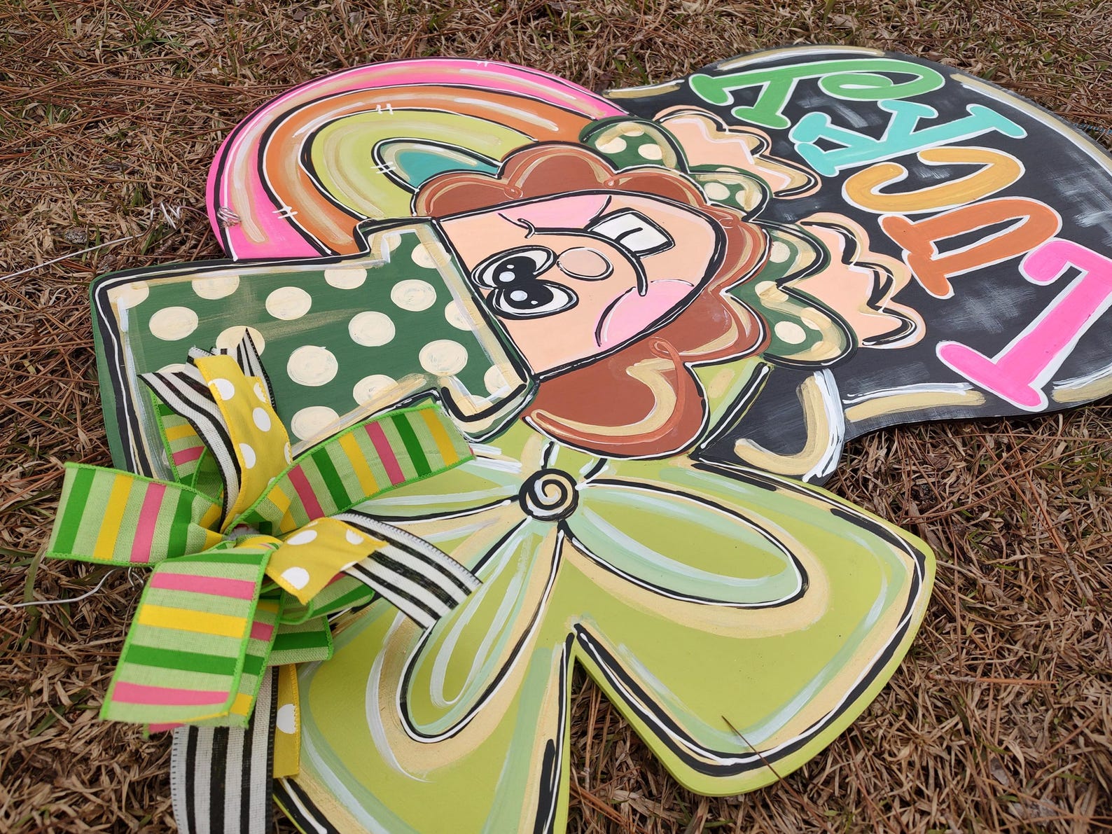 Lucky Leprechaun St Patrick's Day Doorhanger-large - Etsy