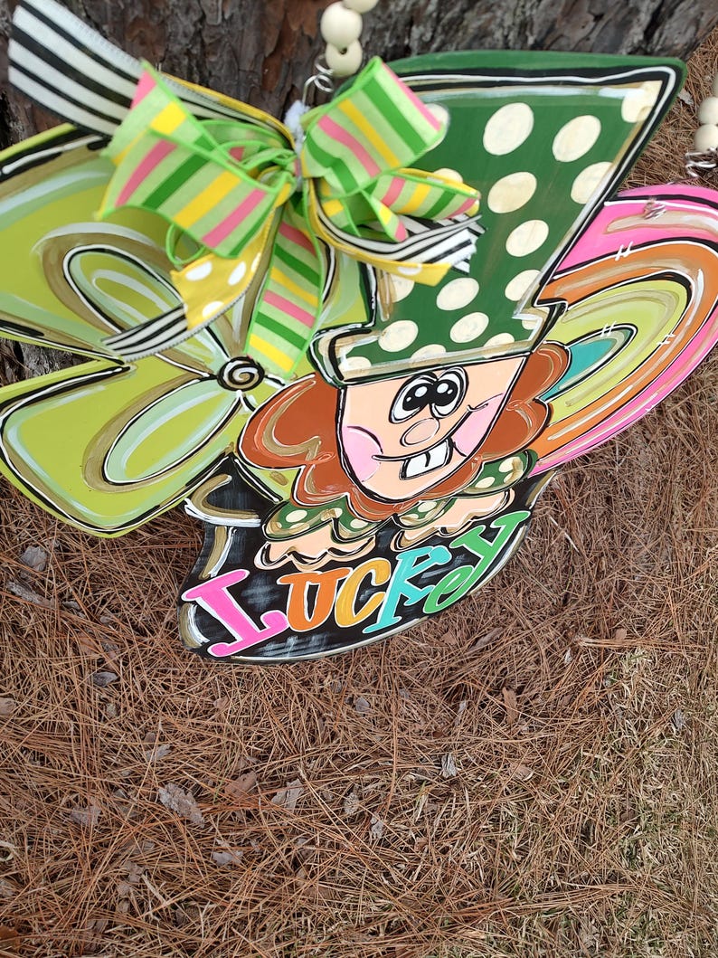 Lucky Leprechaun St Patrick's Day Doorhanger - Etsy