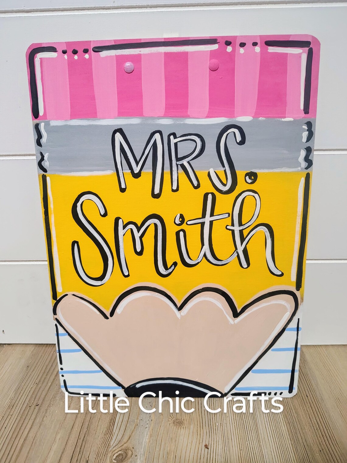 Hand Painted Clipboard Teacher- Gifts- Teacher Appreciation- Colorful ...